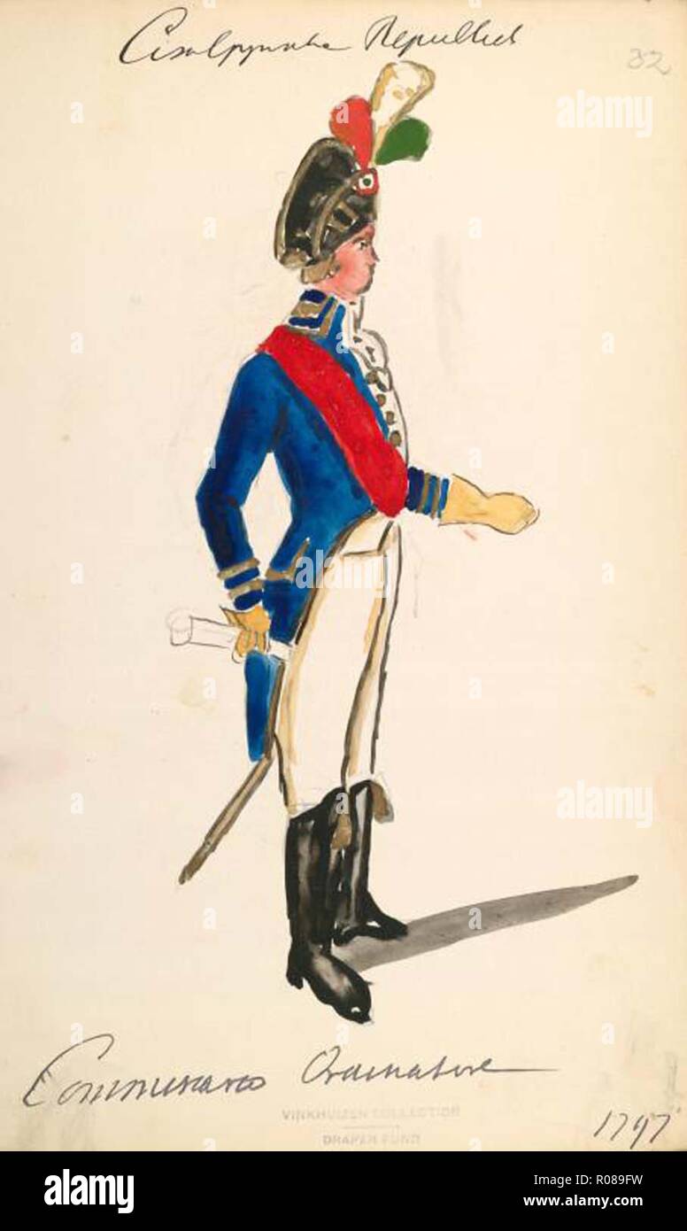 vintage artwork of a soldier or soldiers in the italian army Stock ...