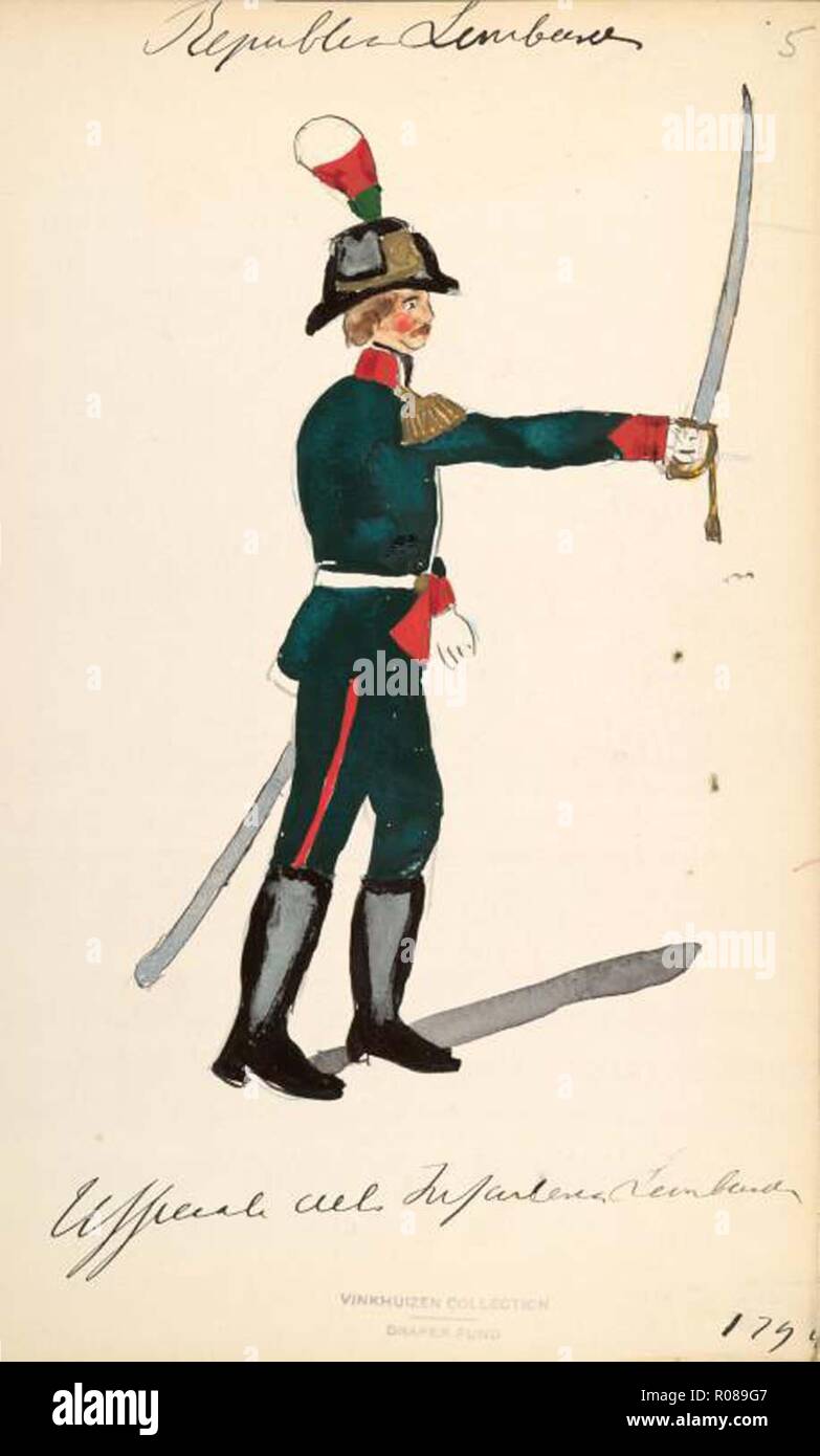 vintage artwork of a soldier or soldiers in the italian army Stock ...