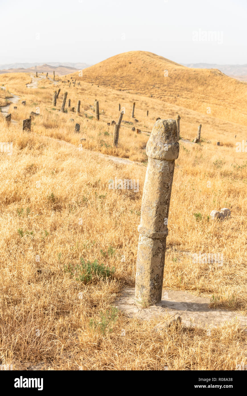 Khaled Nabi cemetery, situated in the Gokcheh Dagh hills of the Turkmen ...