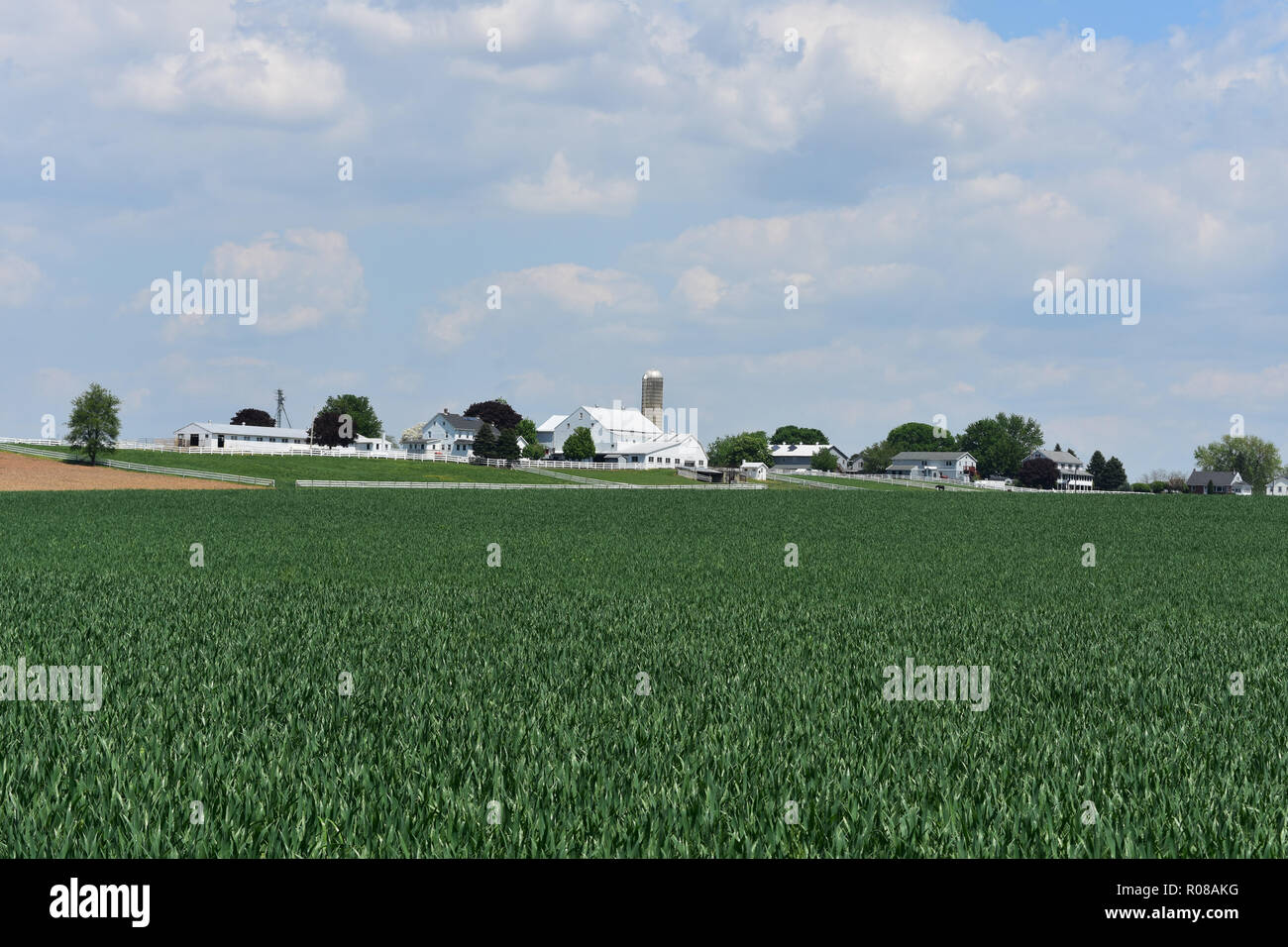 Beautiful landscaped farm in Western Pennsylvania Stock Photo - Alamy