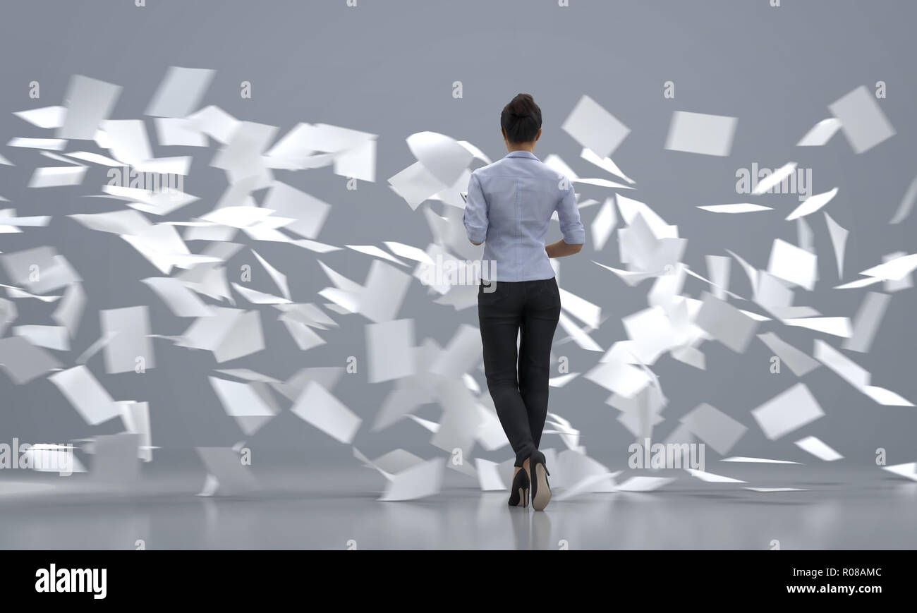 Paper flow hi-res stock photography and images - Alamy