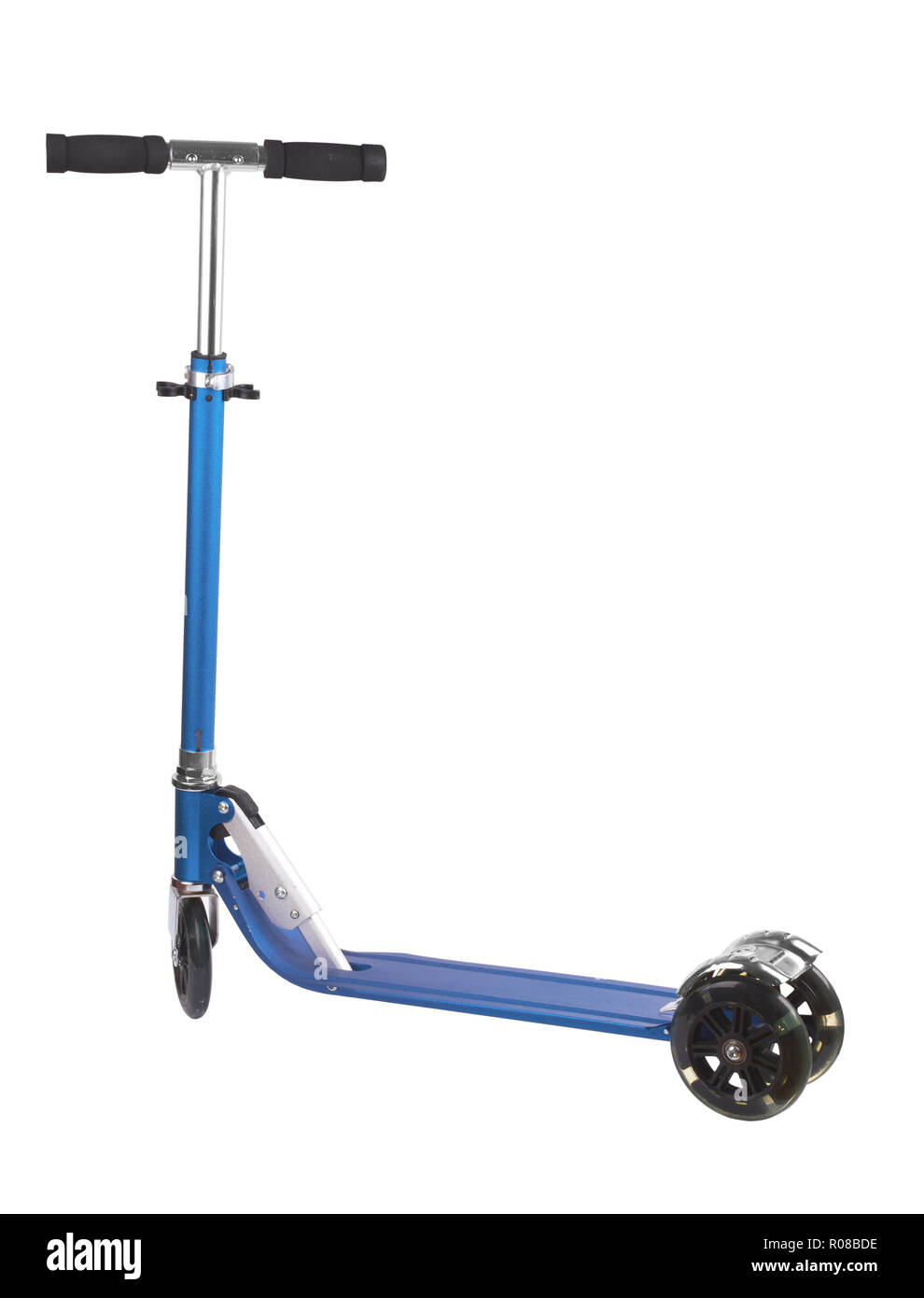 metal scooter isolated on white Stock Photo - Alamy