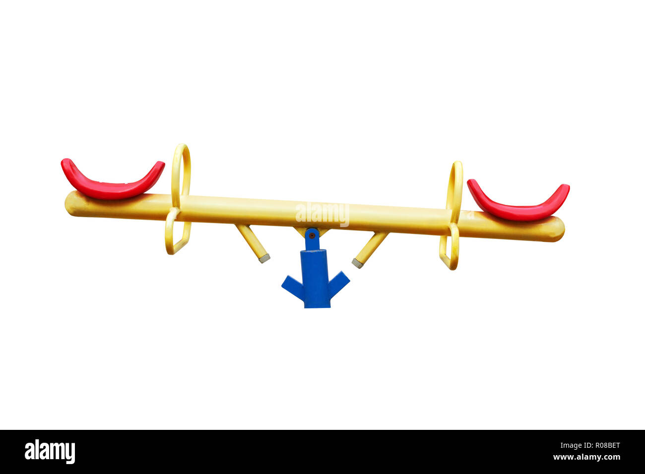 Illustration of isolated see saw on white background Stock Photo - Alamy