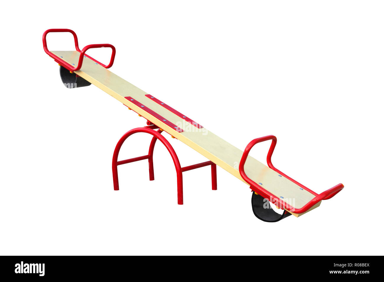 Illustration of isolated see saw on white background Stock Photo - Alamy