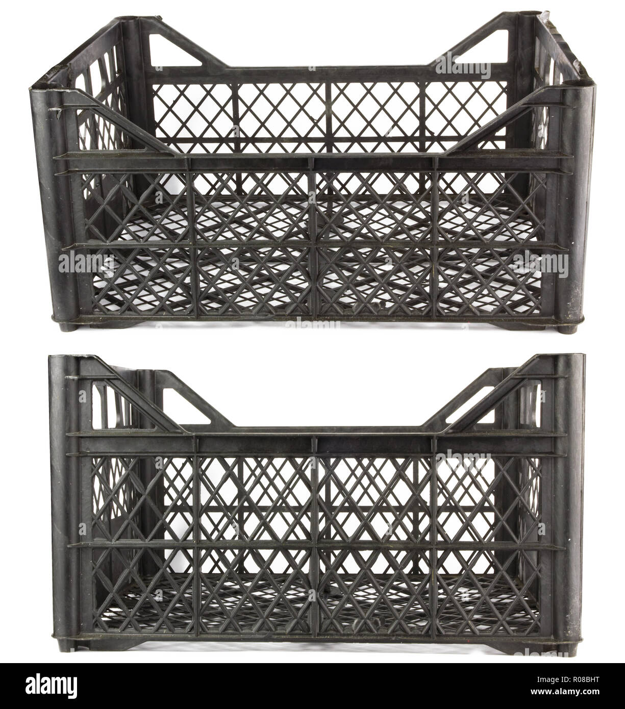 Empty plastic box on a white background Stock Photo - Alamy