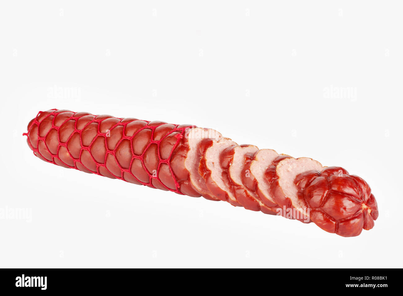Closeup smoked sausage casing hi-res stock photography and images - Alamy
