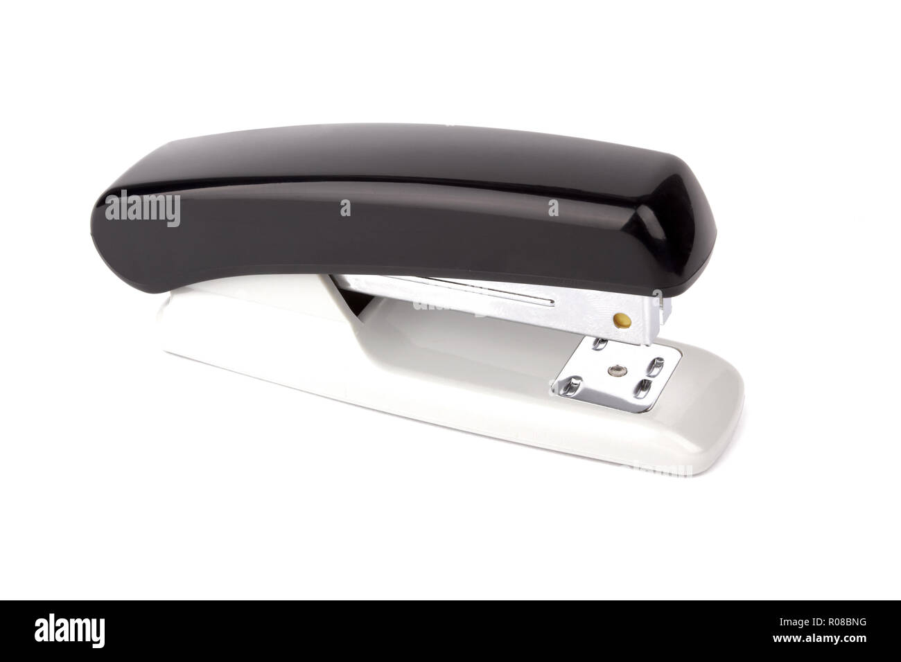 Black professional stapler on white background Stock Photo - Alamy