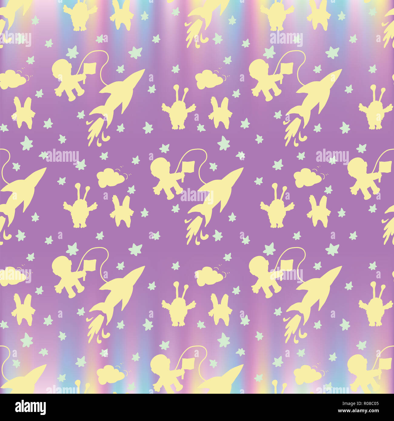 Pattern modern style delicate color. Space background with stars Stock ...