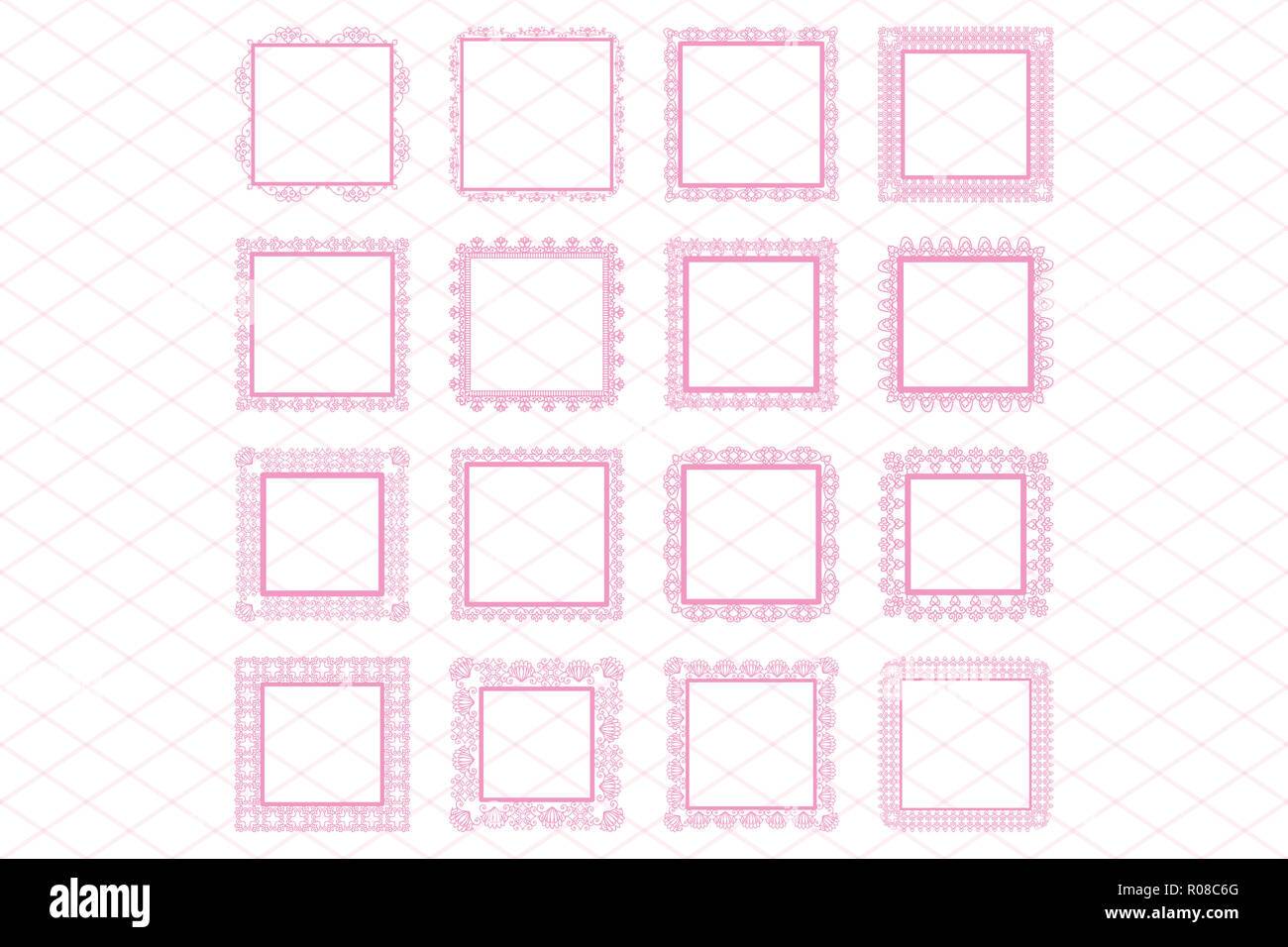 Elegant Lace Border Frames laser cut Picture Frames Art scrapbook ...