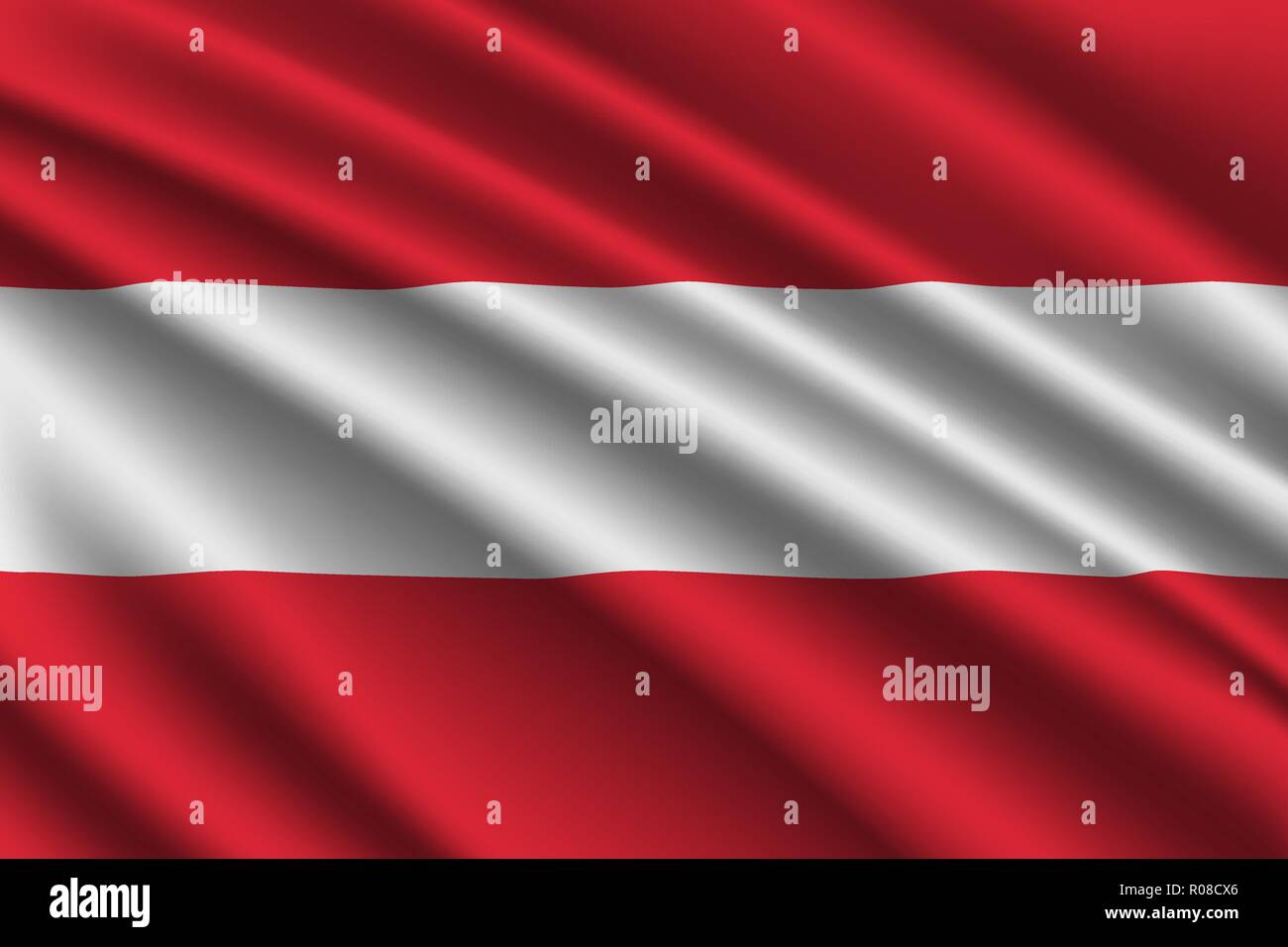 Austria national flag waving on Stock Vector Images - Alamy
