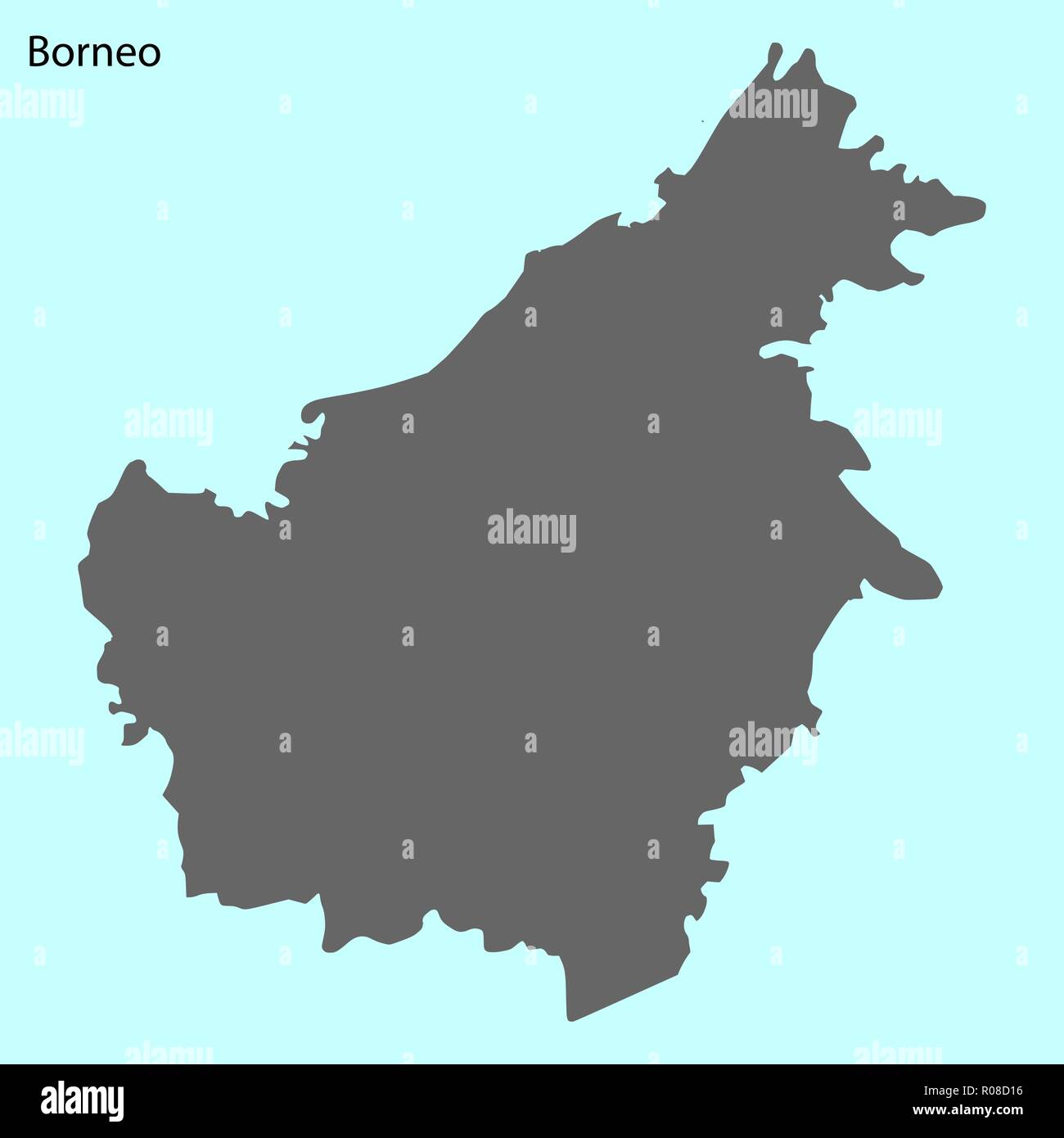 Map of borneo hi-res stock photography and images - Alamy