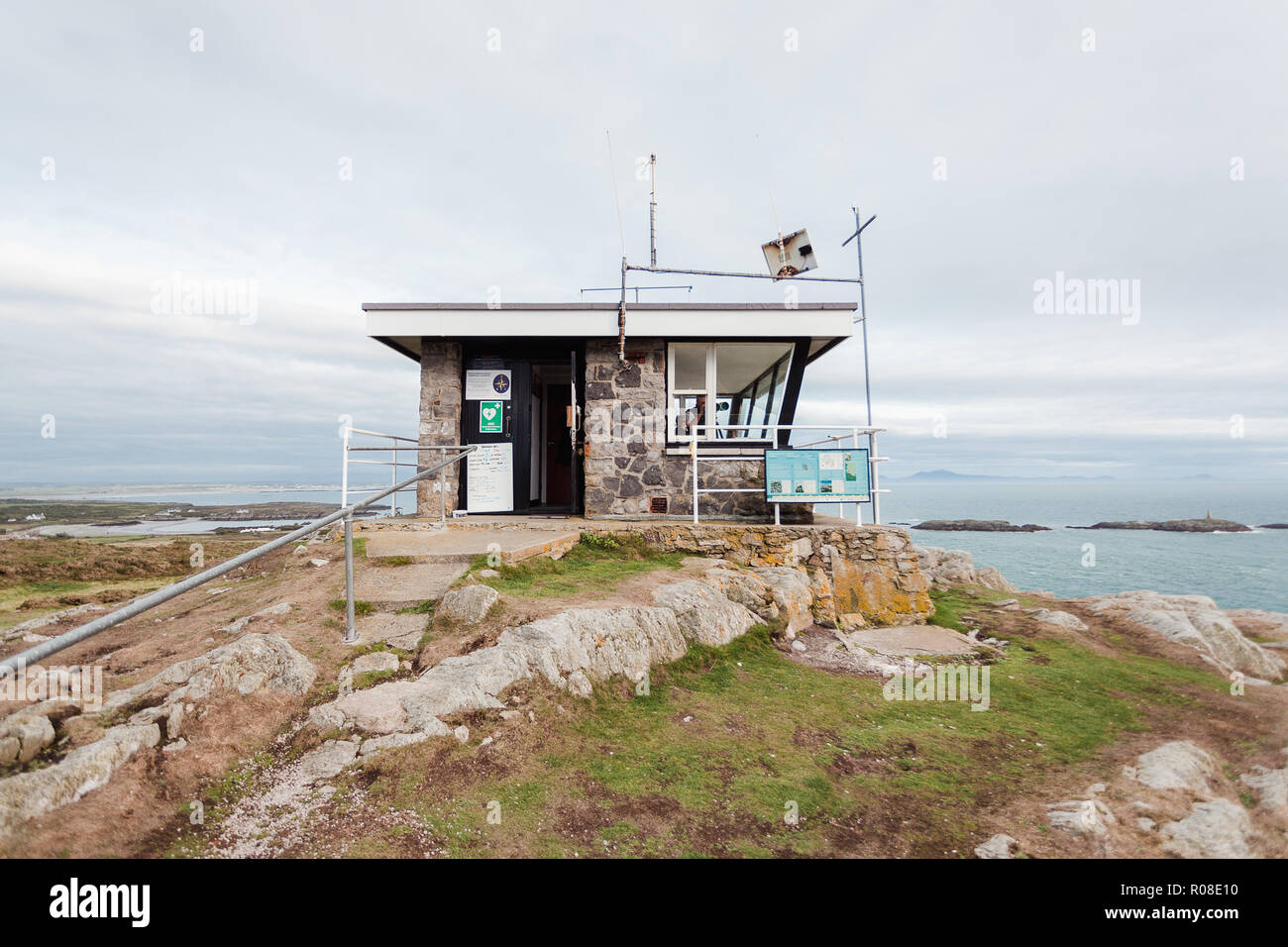NCI coastguard lookout station at Rhoscolyn, Anglesey, North Wales, UK ...