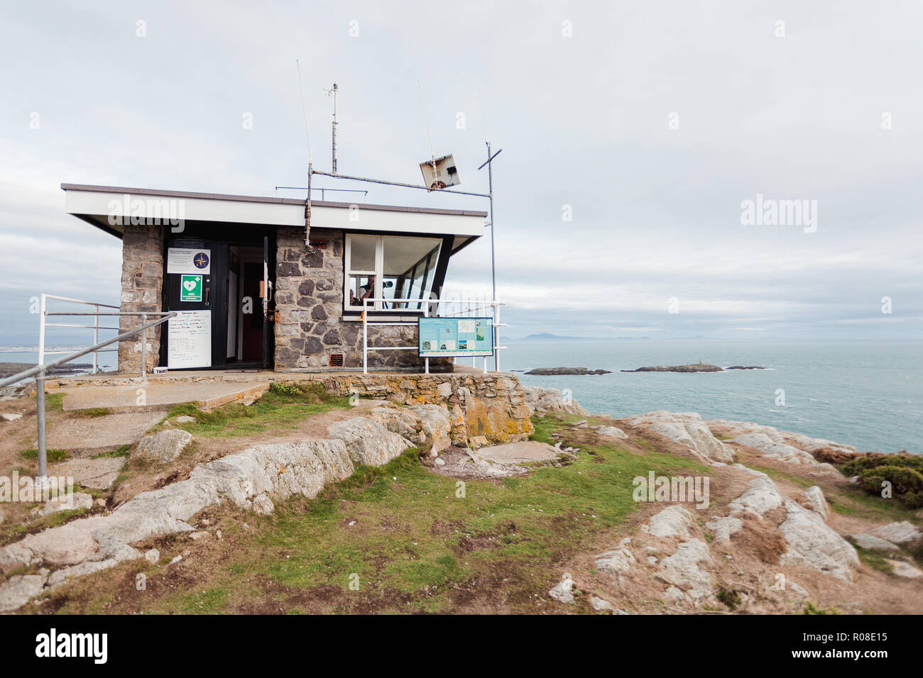 NCI coastguard lookout station at Rhoscolyn, Anglesey, North Wales, UK ...