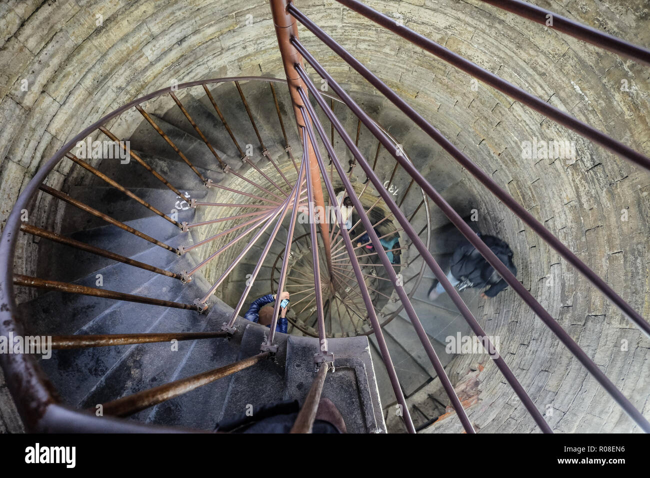 Spiral stairs of ancient palace in Saint Petersburg, Russia Stock Photo ...