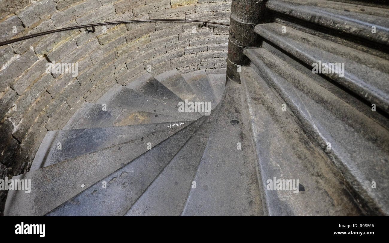 Spiral stairs of ancient palace in Saint Petersburg, Russia Stock Photo ...