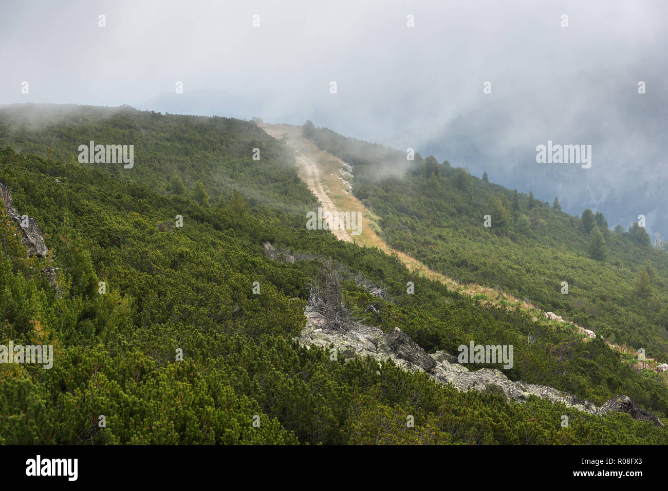 Landscape from Route to climbing Musala peak, Rila mountain, Bulgaria ...