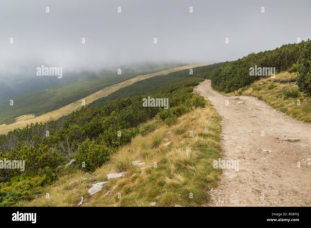 Landscape from Route to climbing Musala peak, Rila mountain, Bulgaria ...