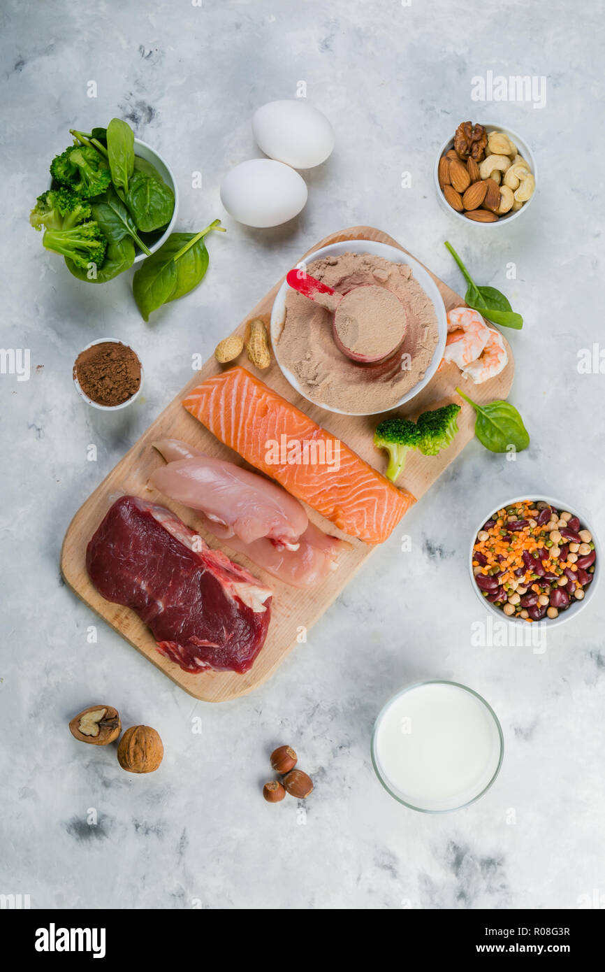 Selection on vegetarian and animal origin protein sources, copy space ...