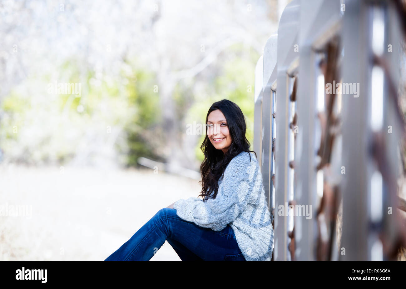 Beautiful Young Hispanic, American Indian, Multi-racial Woman Portrait ...
