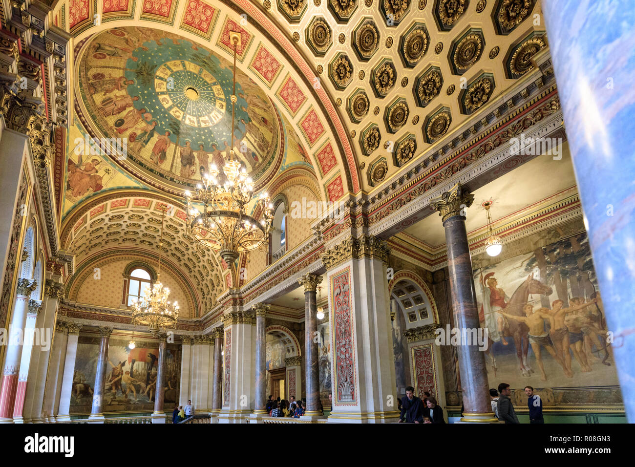 The ceiling of the Grand Staircase, Foreign Office Building Interior ...
