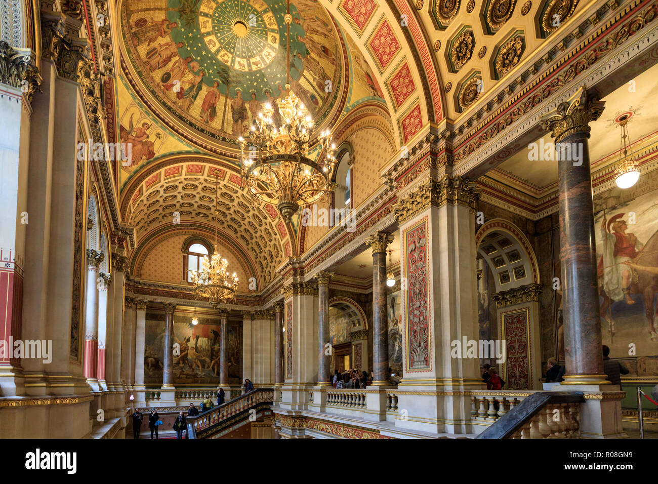 The ceiling of the Grand Staircase, Foreign Office Building Interior ...