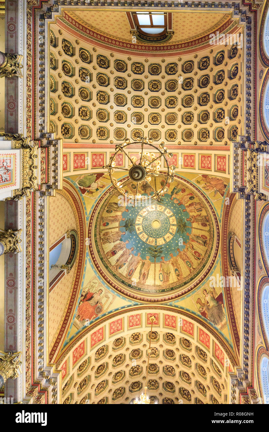 Ceiling of The Grand Staircase, Foreign Office Building Interior ...