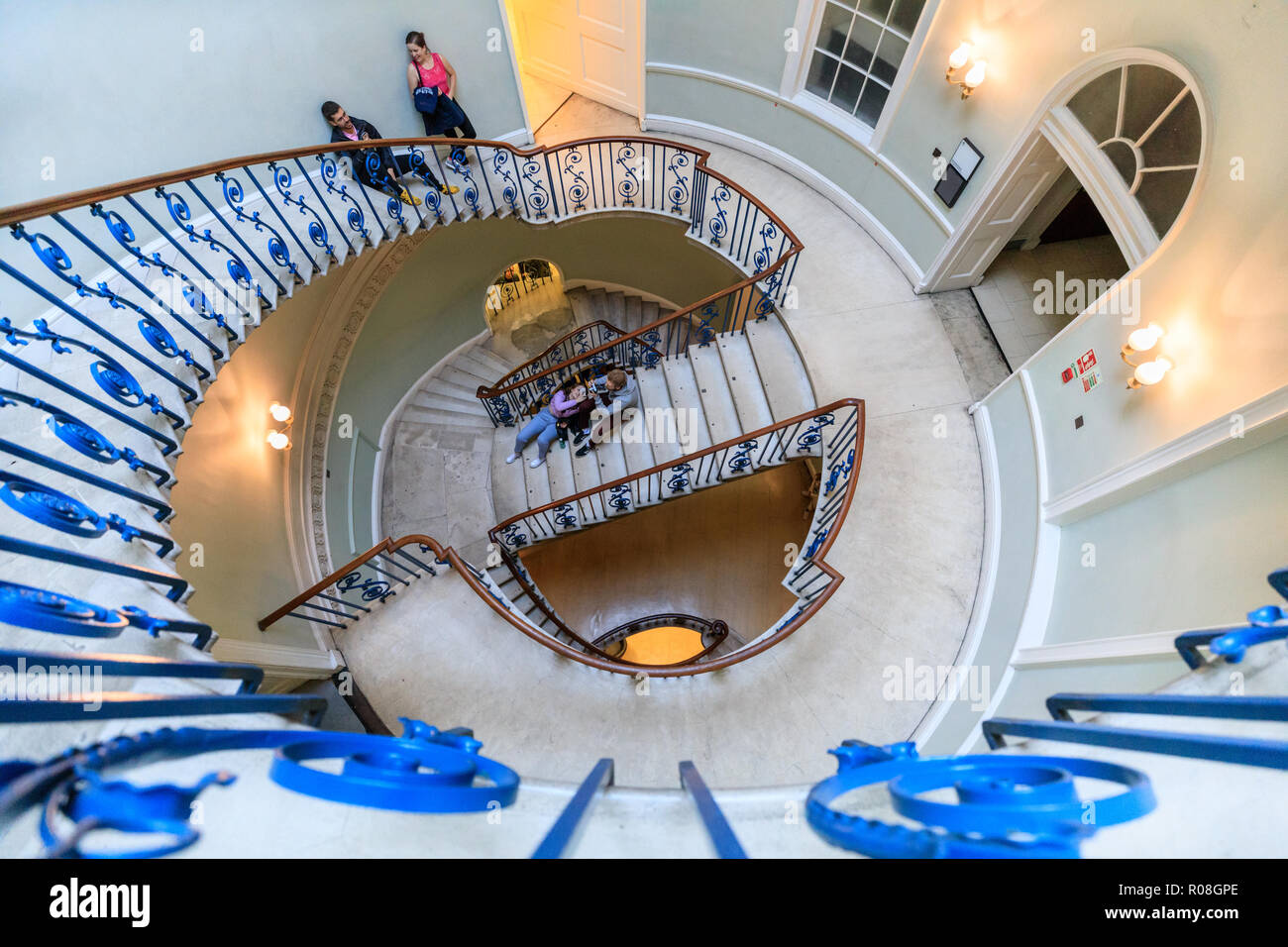 Walking down spiral stair hi-res stock photography and images - Alamy