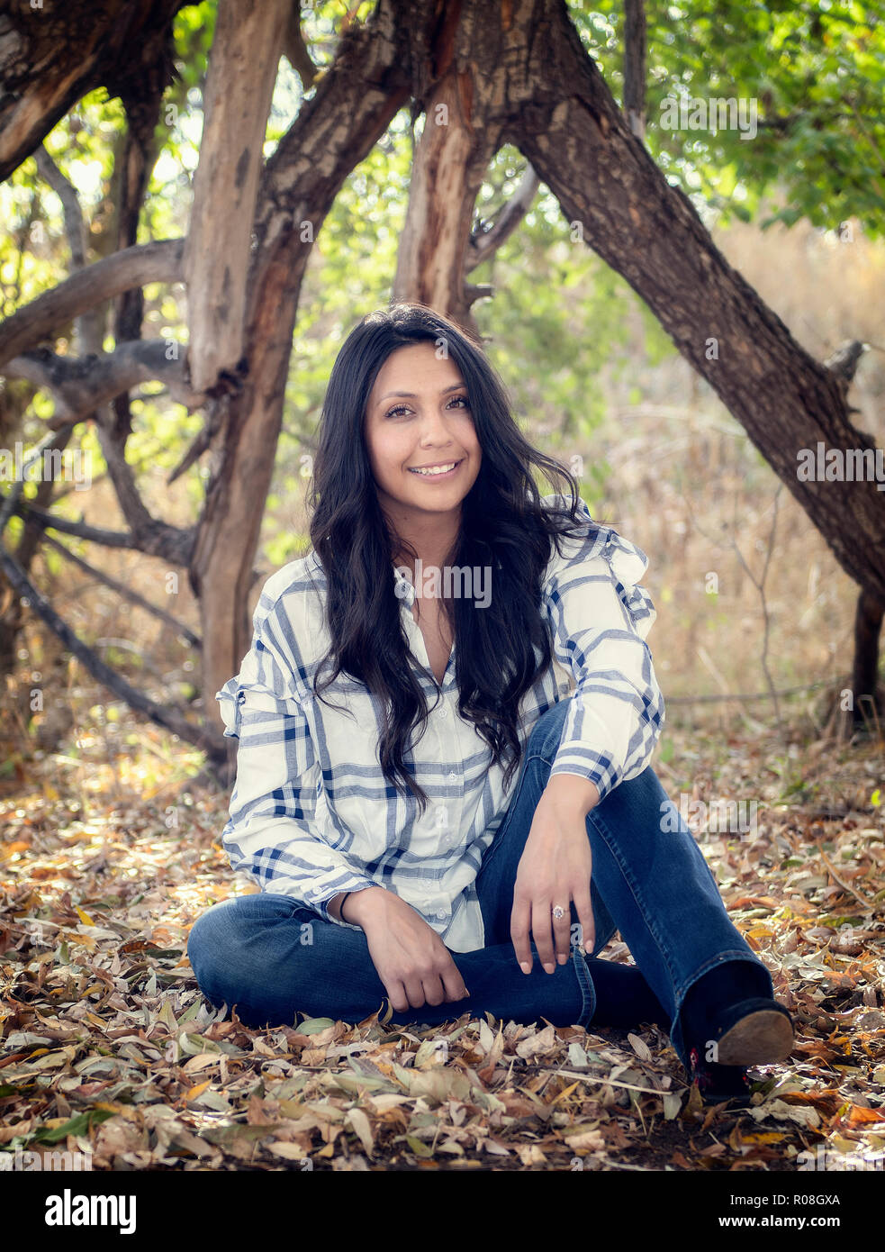 Beautiful Young Hispanic, American Indian, Multi-racial Woman Portrait ...