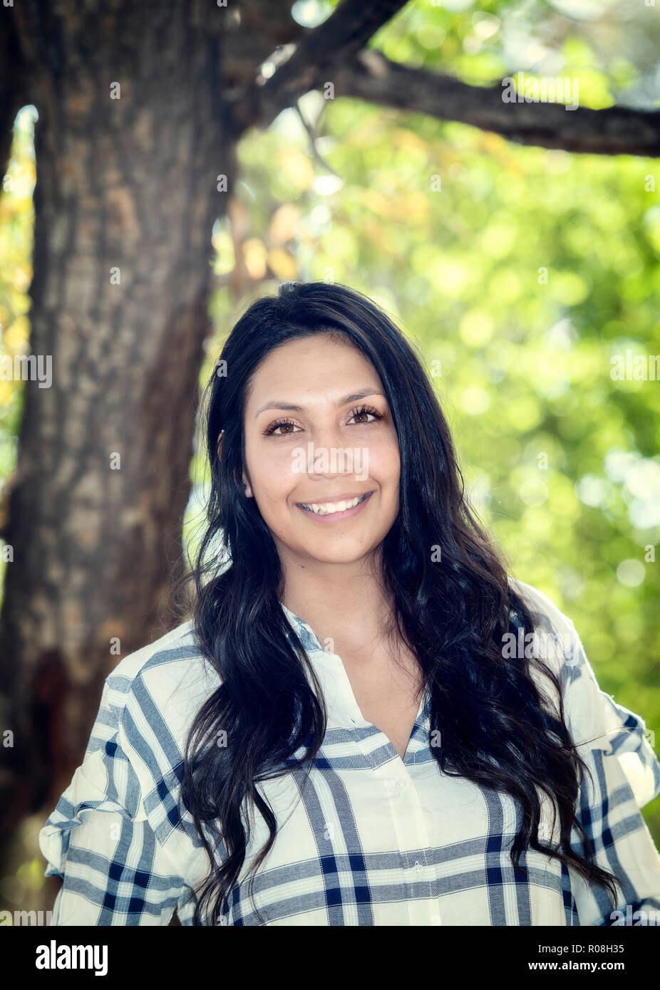 Beautiful Young Hispanic, American Indian, Multi-racial Woman Portrait ...