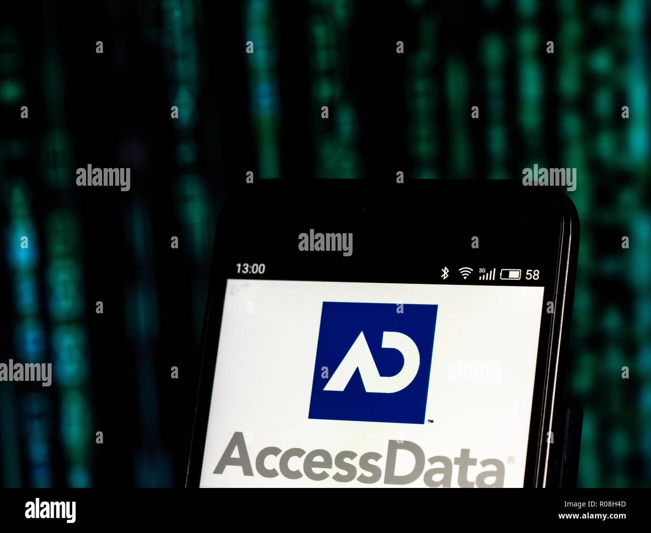 AccessData Group LLC Software company logo seen displayed on smart ...