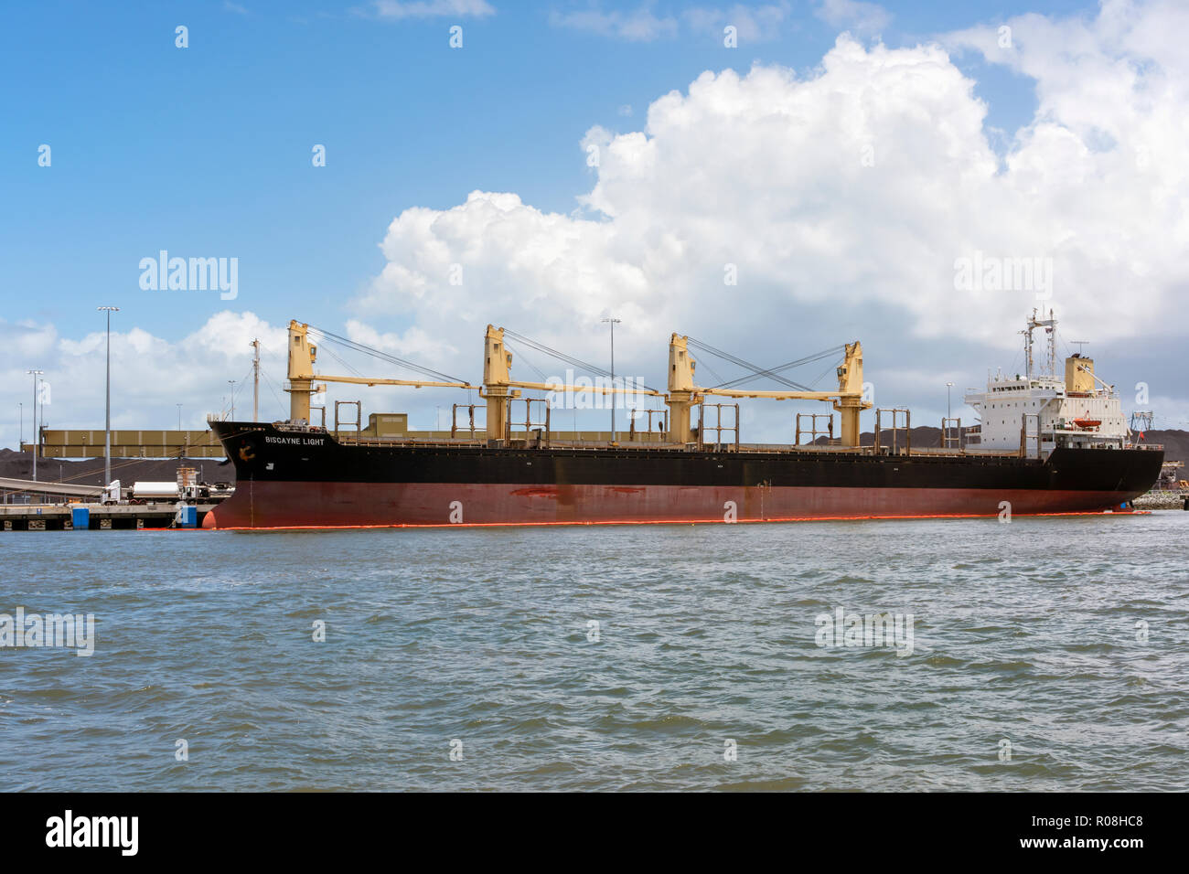 Mur Eco Splendor general cargo ship docked at terminal on Brisbane ...