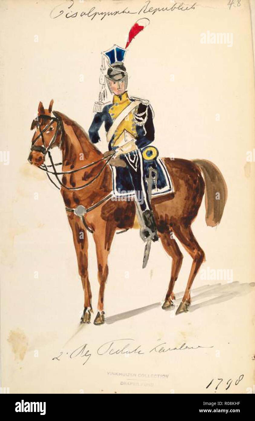 vintage italian army illustration Stock Photo - Alamy