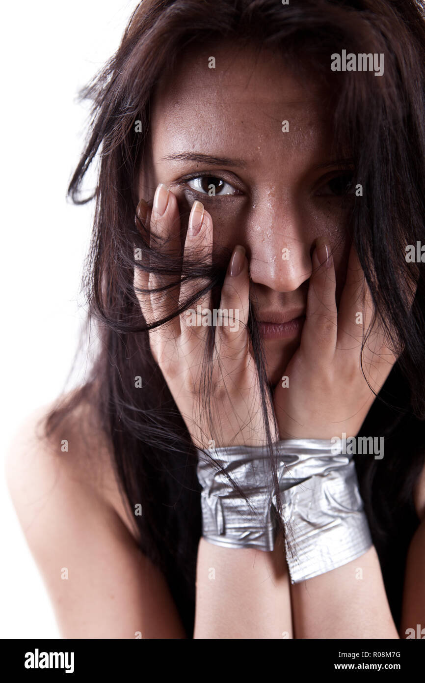 Kidnapped young woman hi-res stock photography and images - Alamy
