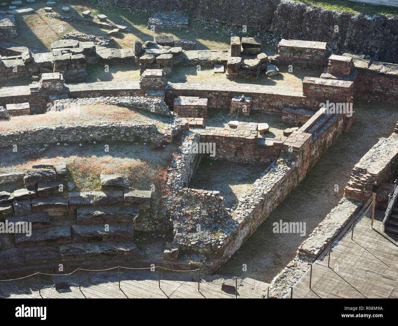 Ruins of the ancient Roman theatre in Turin, Italy Stock Photo - Alamy
