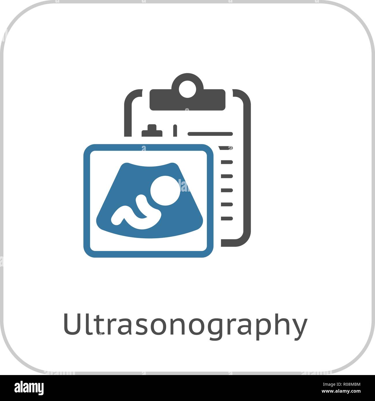 Ultrasonography Flat Icon Stock Vector Image & Art - Alamy