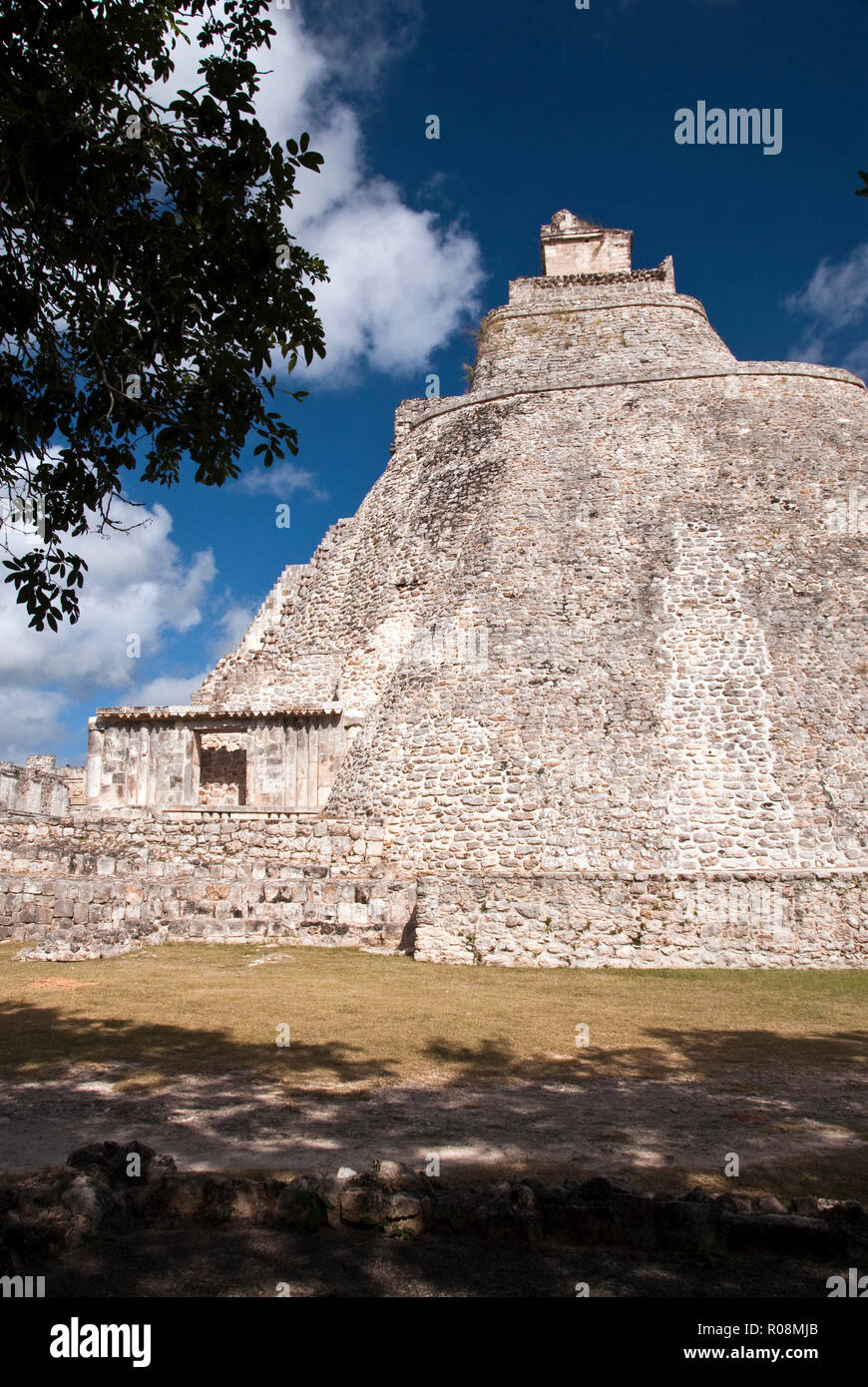 The Pyramid of the Magician (Piramide del Adivino), a Mesoamerican step ...