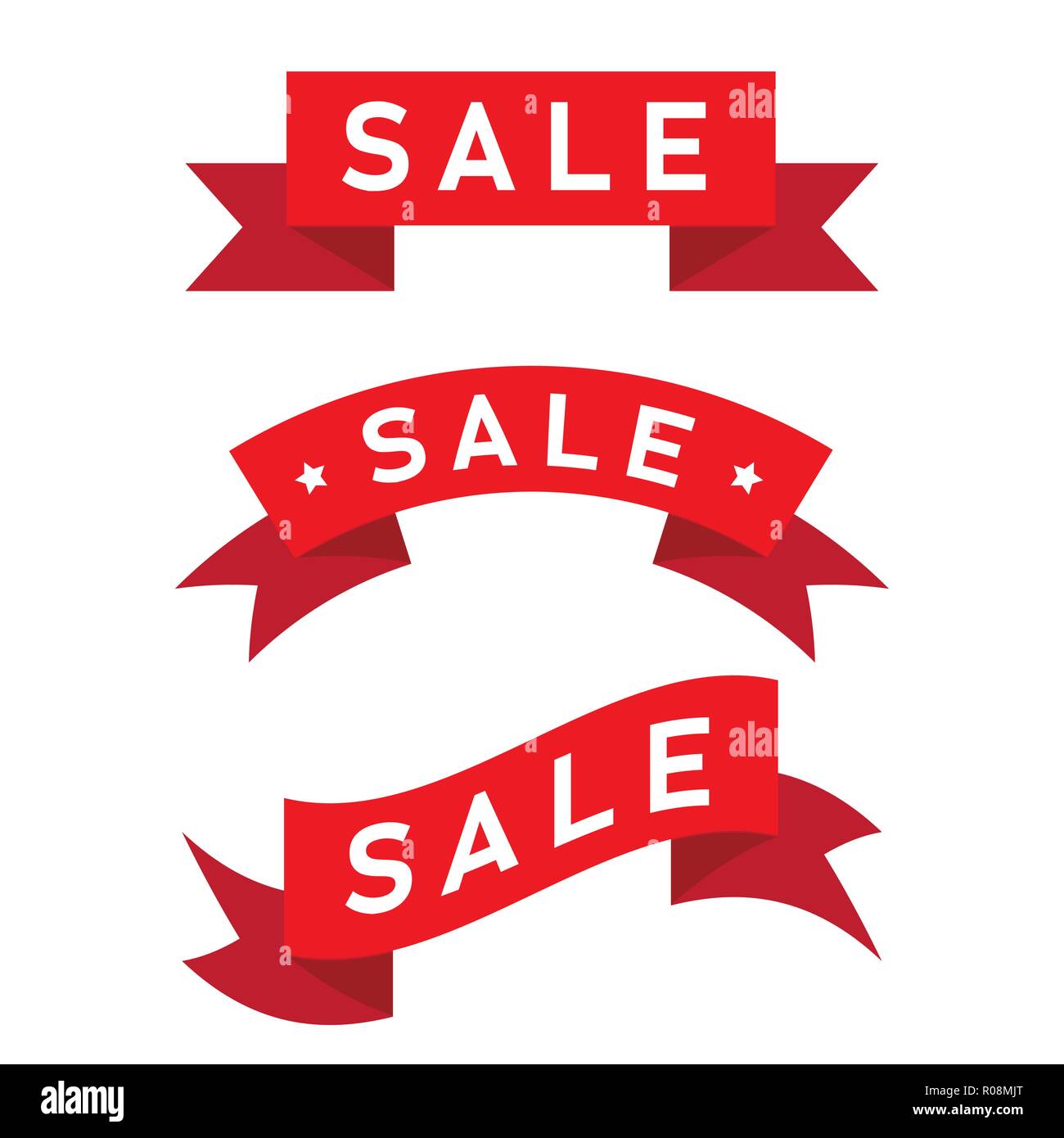 Sale ribbon set sign Stock Vector Image & Art - Alamy