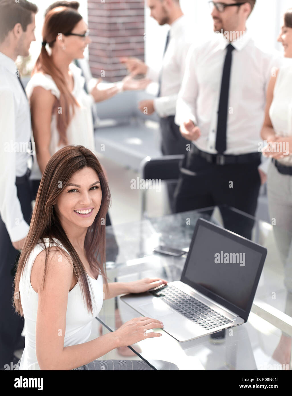 Programmer working at software development company office.business ...