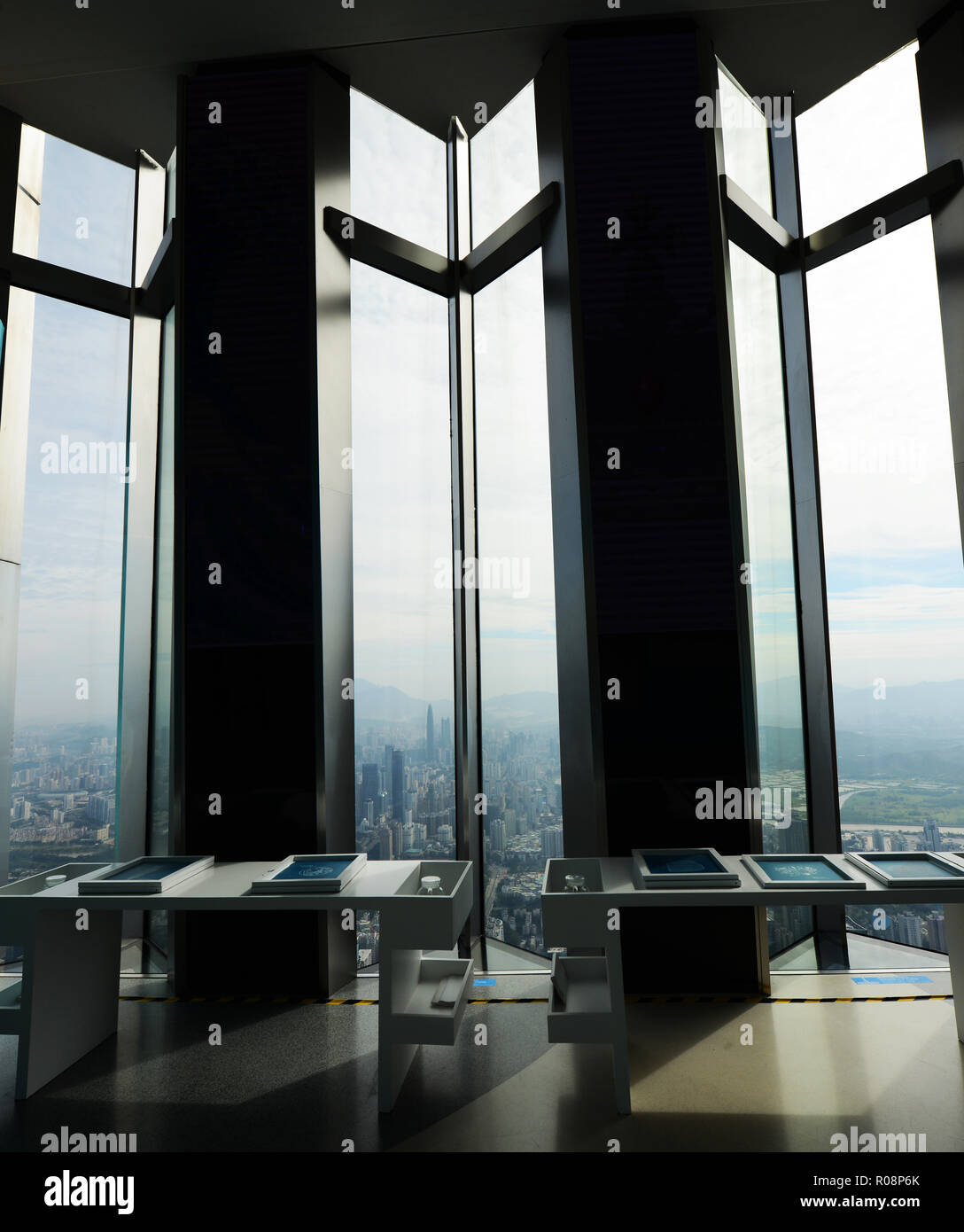 The Observatory floor in the Ping An Tower in Shenzhen Stock Photo - Alamy
