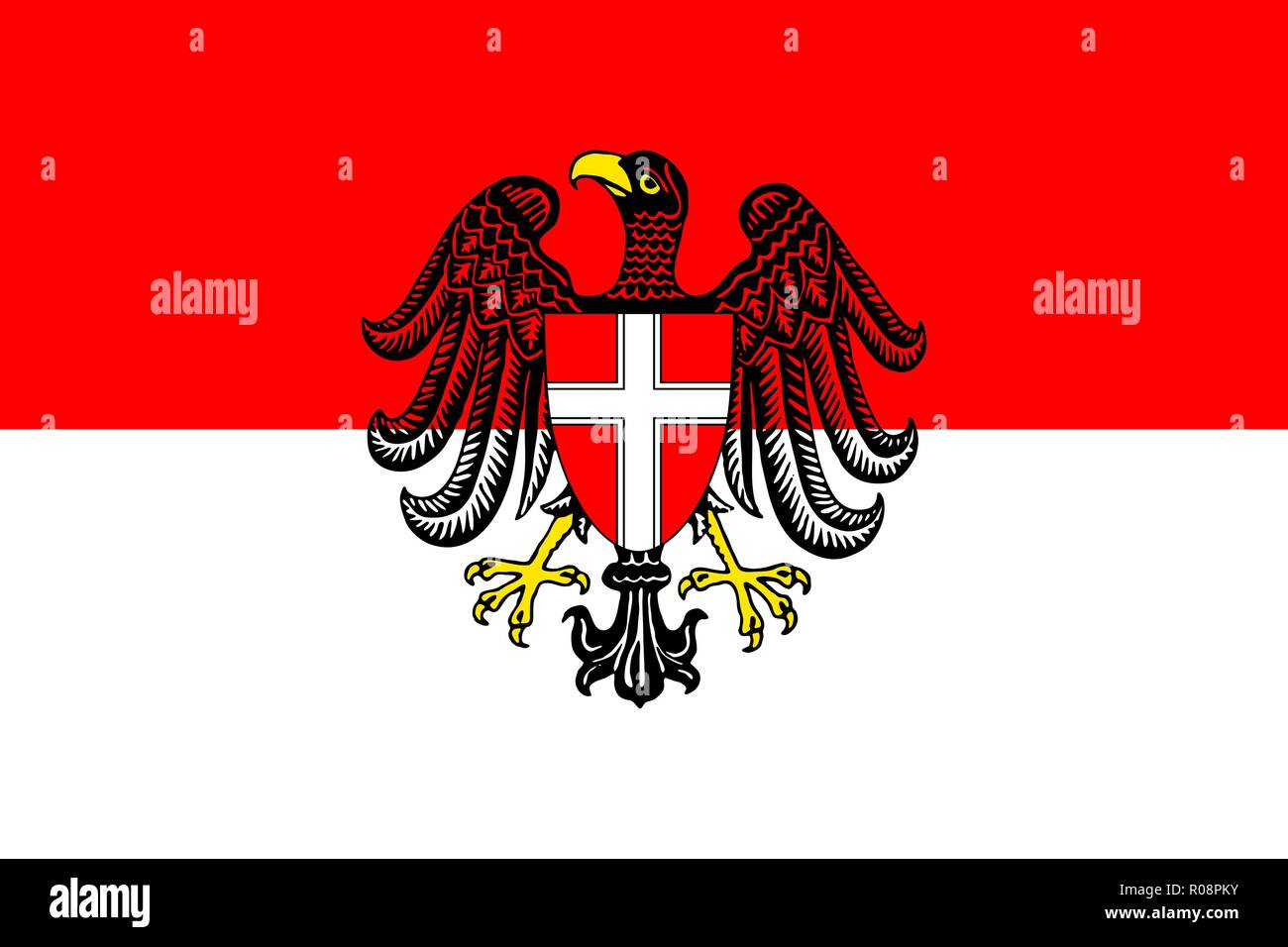 Simple flag of Vienna. Correct size, proportion colors Stock Vector ...