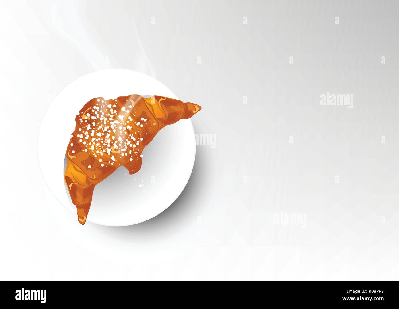 Vector isolated baked of croissant bread design Stock Vector Image ...