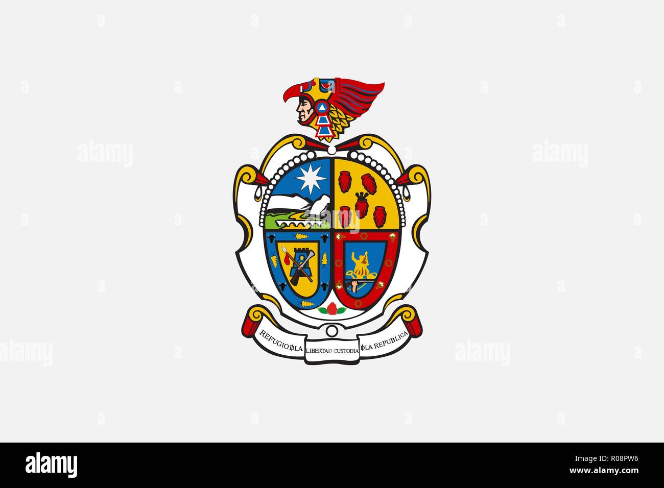 Simple flag of Juarez. City of Mexico. Correct colors, proportion 2 3 ...