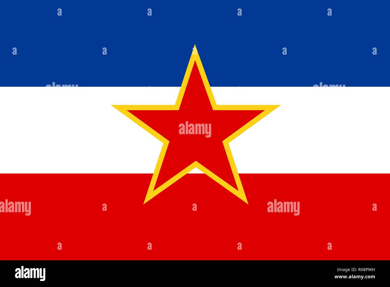 Historical flag of Soviet Yugoslavia Stock Vector Image & Art - Alamy