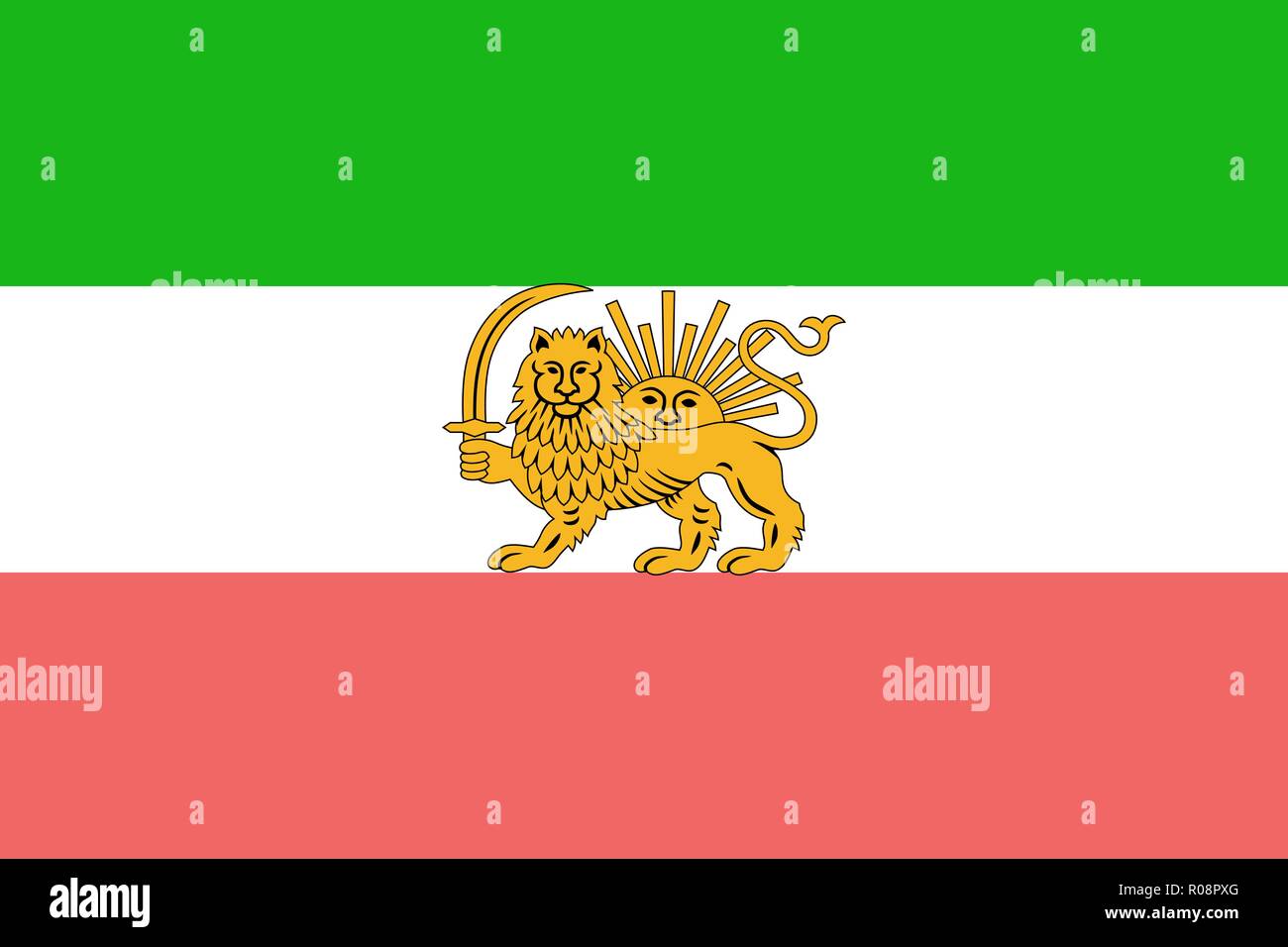 Historical flag of Iran. Persia Stock Vector Image & Art - Alamy