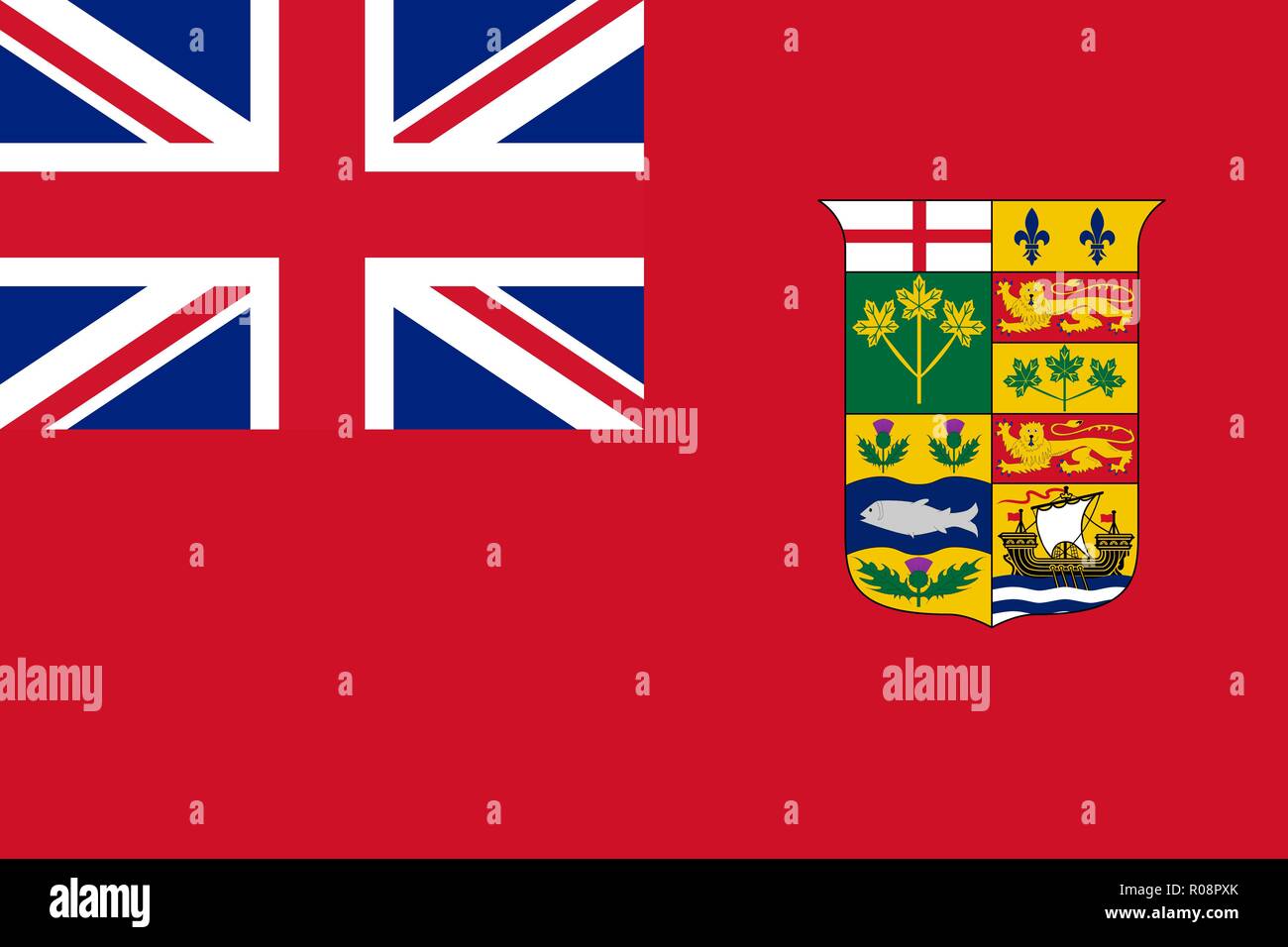 Historical flag of Canada . Vector illustration Stock Vector Image ...