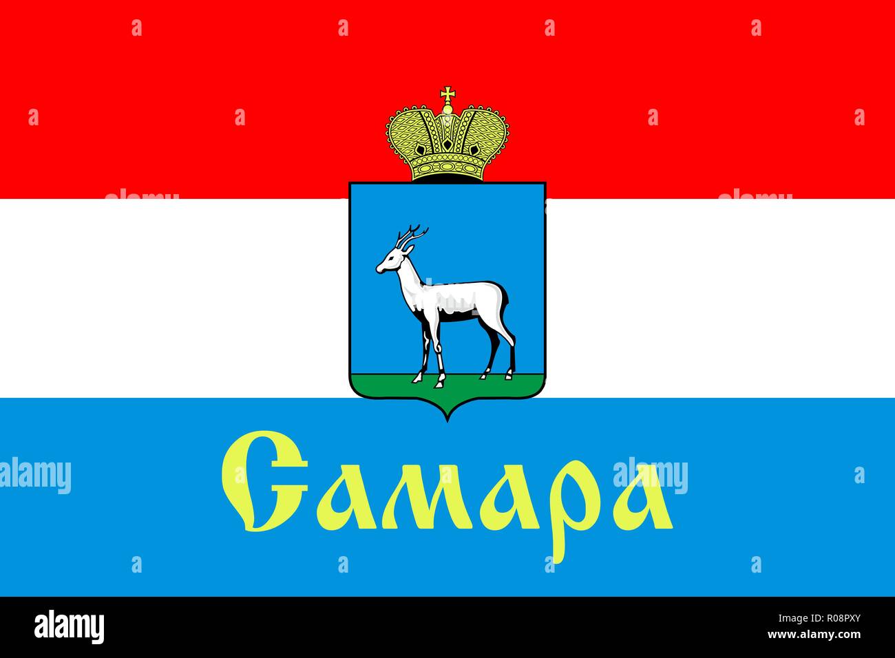 The samara flag Stock Vector Images - Alamy