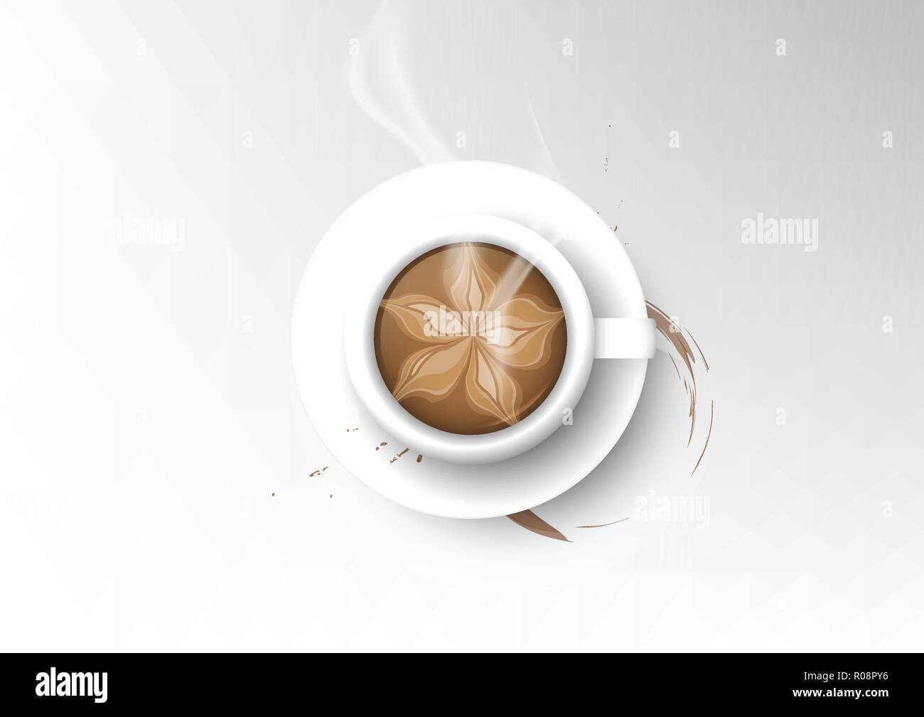 Vector isolated cup of coffee collection design, mocha Stock Vector ...
