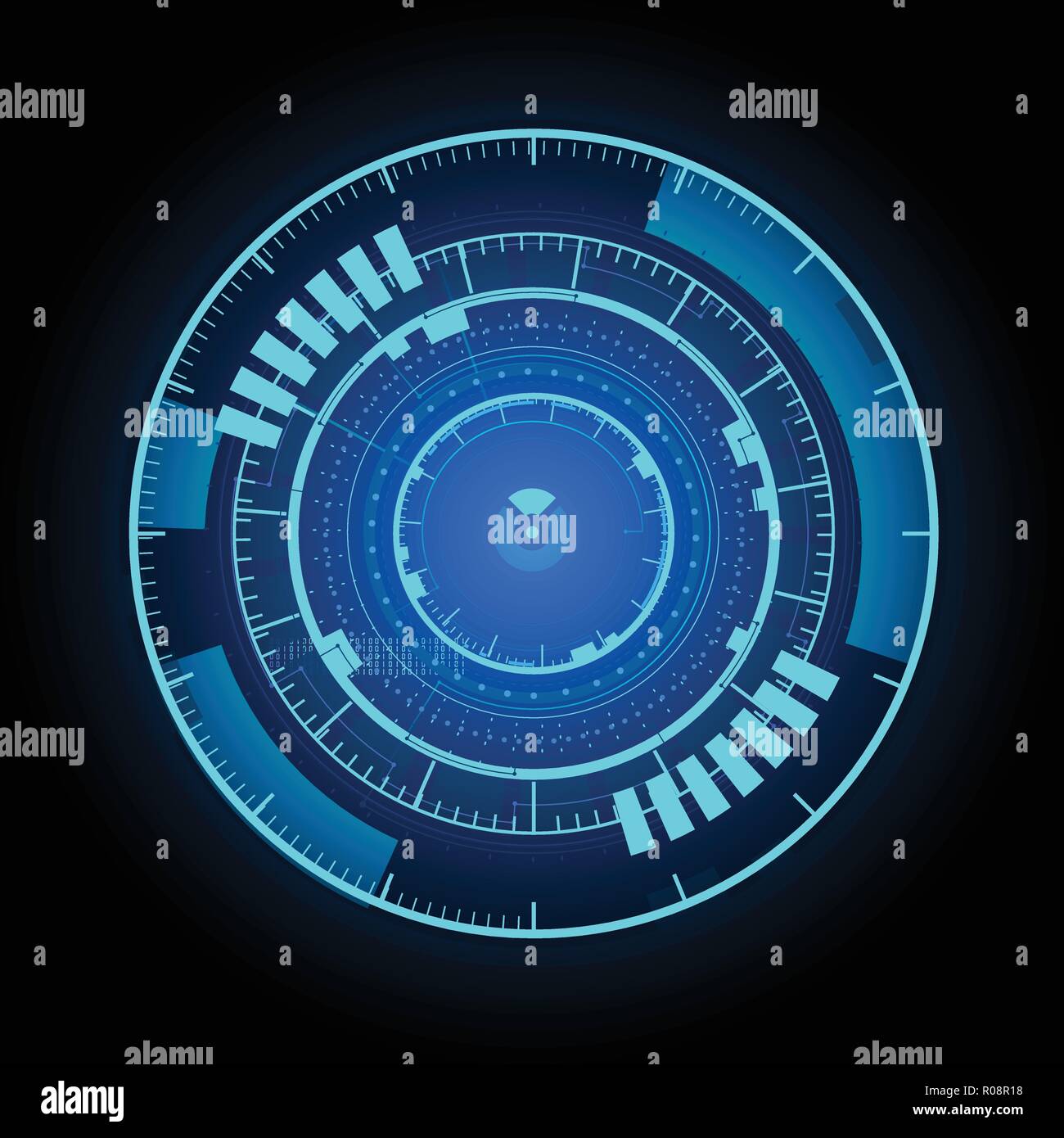 Technological communication glowing interface background vector design ...