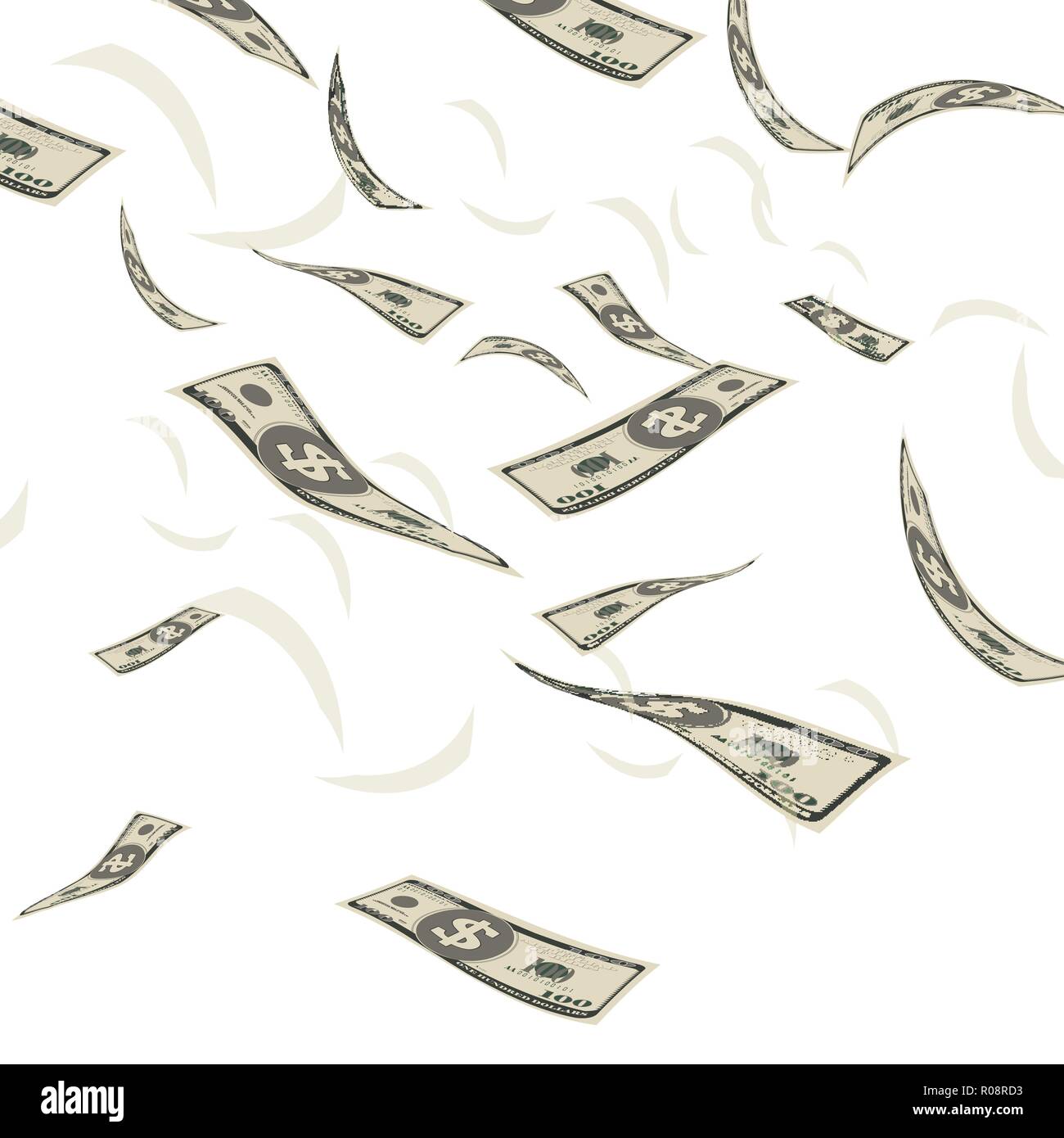 Finance cash dollar bill flow currency concept background vector design ...