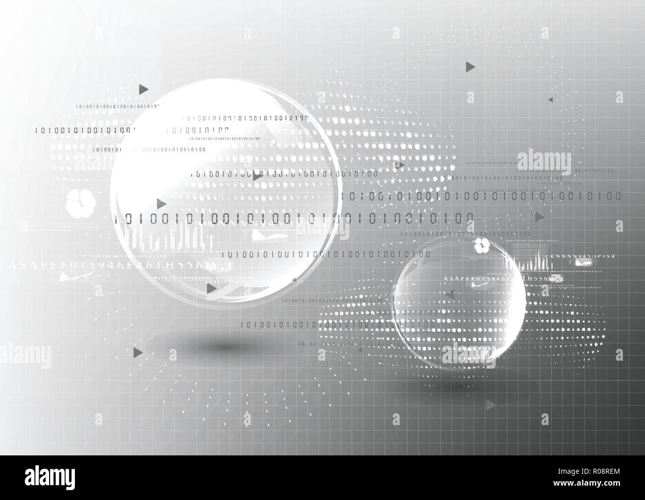 Technological global modern communication exchange abstract background ...